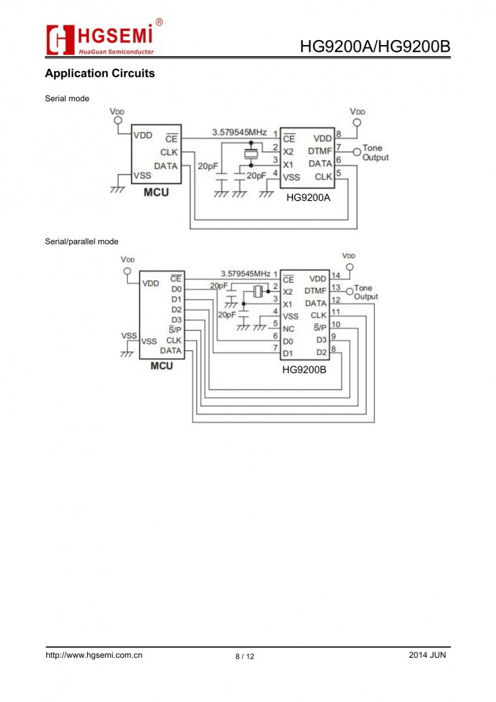HG9200A datasheet page 8