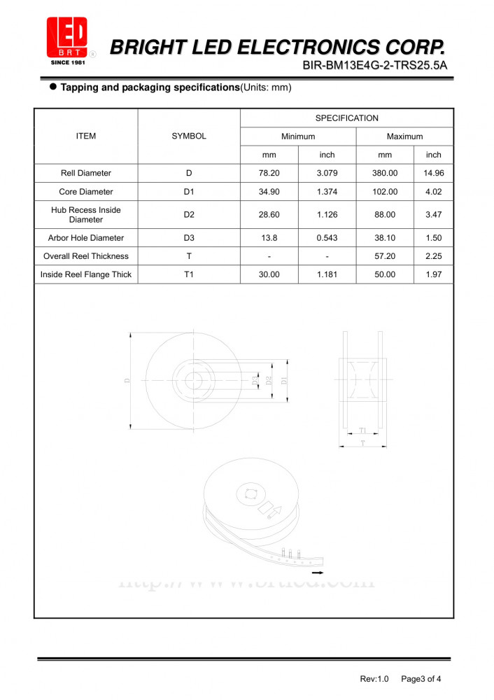 BIR-BM13E4G-2-TRS25 datasheet page 3