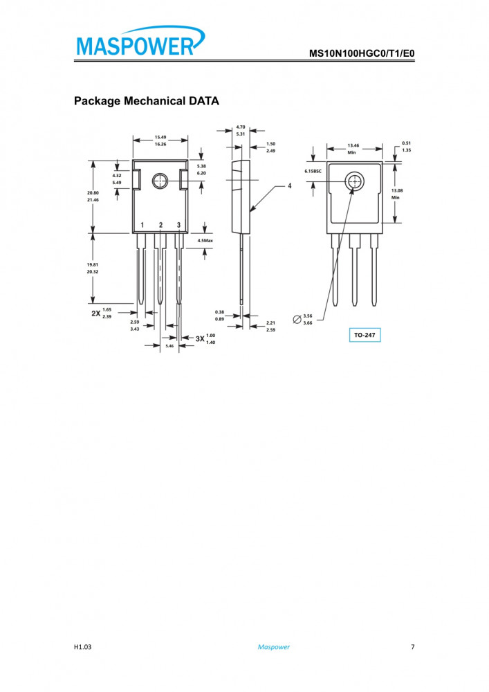 MS10N100HGT1 datasheet page 7
