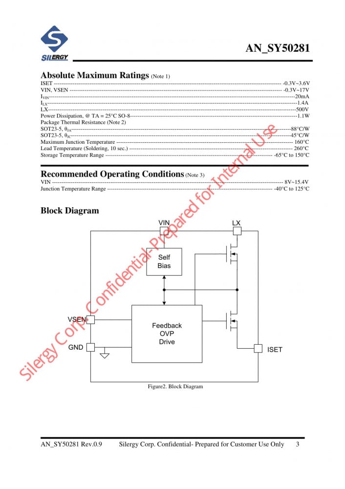 SY50281AAC datasheet page 3