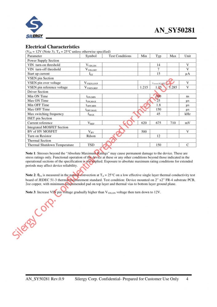 SY50281AAC datasheet page 4