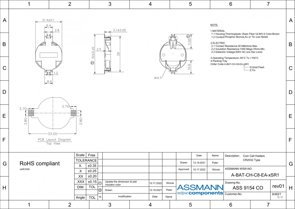 A-BAT-BH-B1-DA-GSR1 technical drawing document page