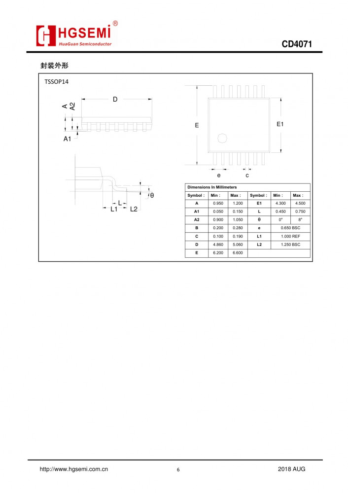 CD4071BM/TR technical document page 6