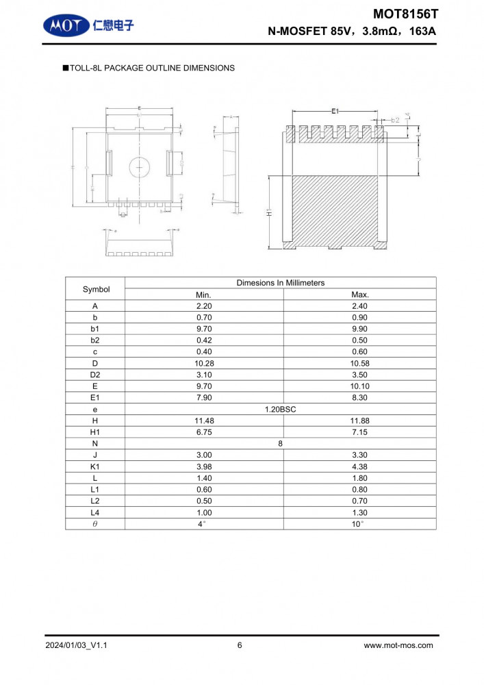 MOT8156T datasheet page 6