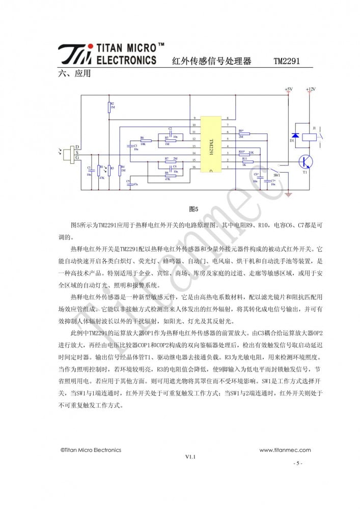 TM2291 datasheet page 5