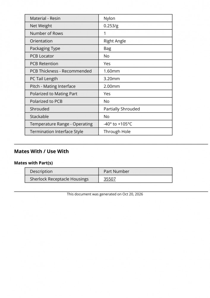 MOLEX 353630250 technical document image, page 3