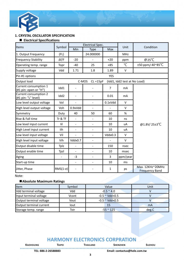 SSW024000FECH datasheet page 4