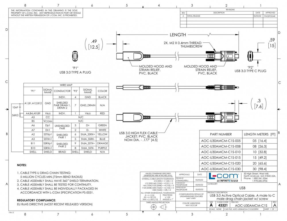 AOC-U30AMCM-C1S-010 technical document preview