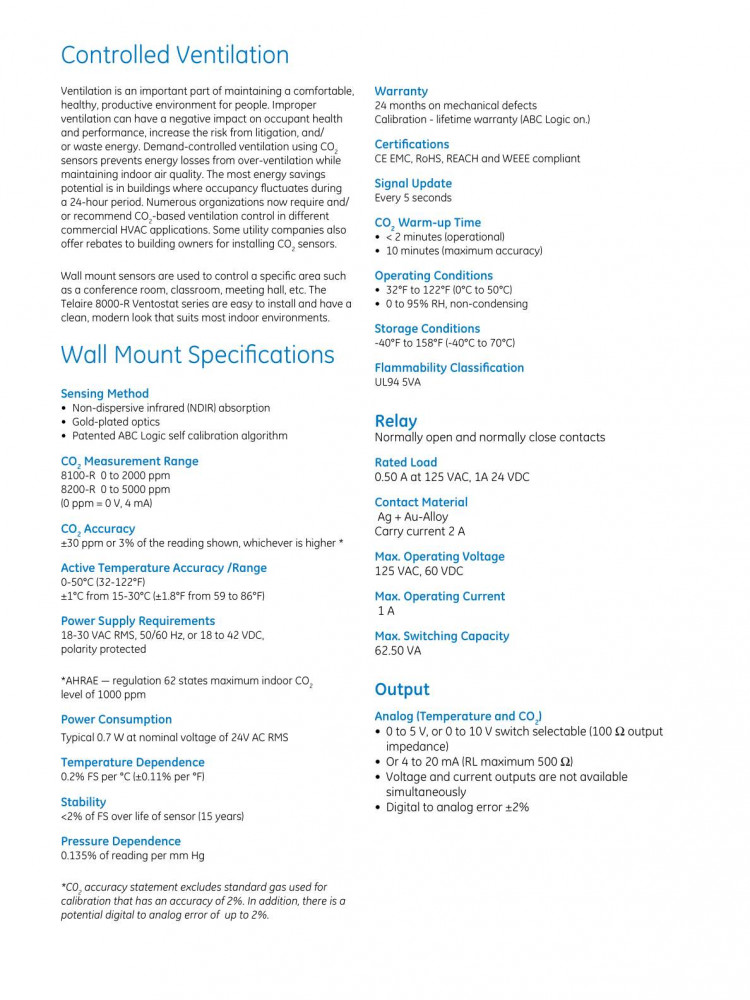 T8200-D-5P-R technical document page 2