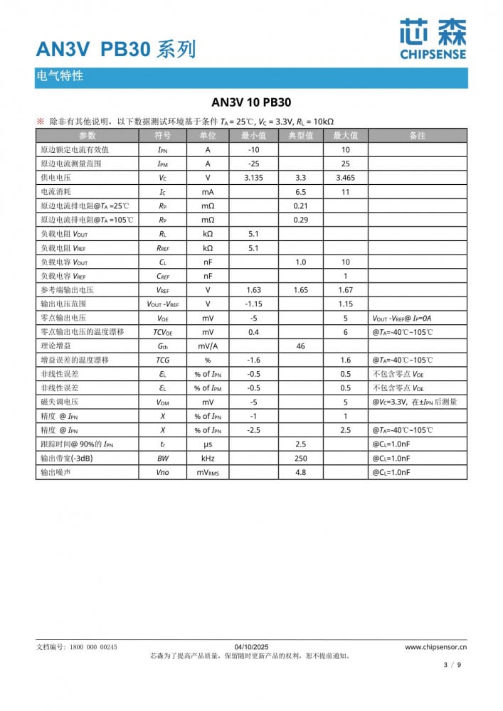 AN3V 32 PB30 datasheet page 3