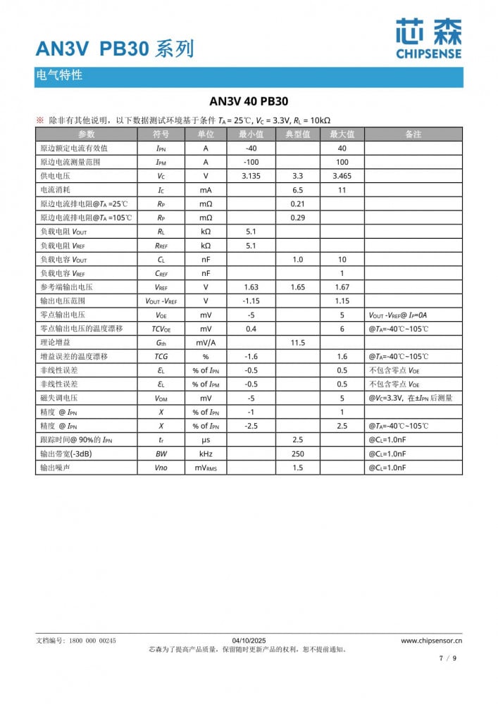 AN3V 32 PB30 datasheet page 7