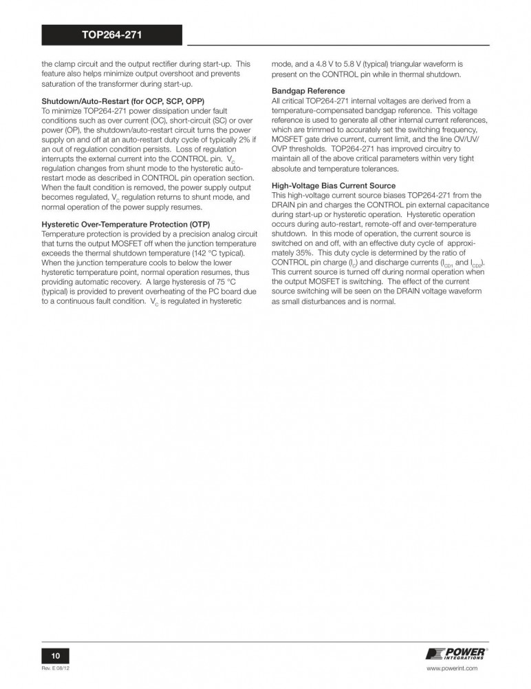 TOP271KG datasheet page 10