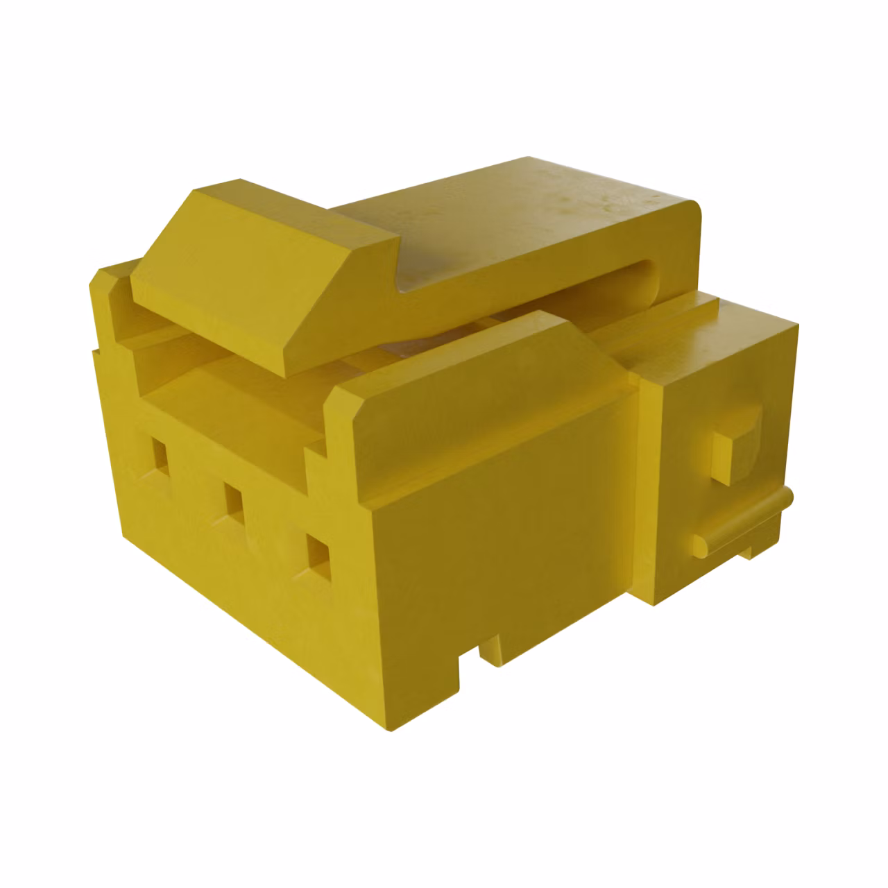 2.00mm Pitch MicroTPA Receptacle Housing, Positive Lock, 4 Circuits, Yellow for sale