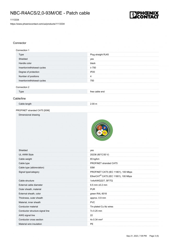Phoenix Contact 1113334 technical document page 3
