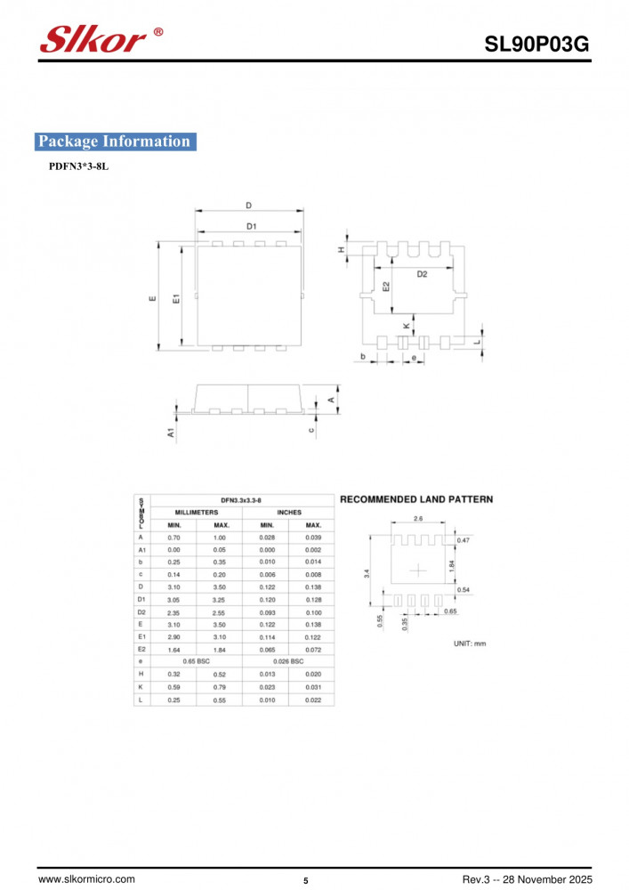 SL90P03G datasheet page 5