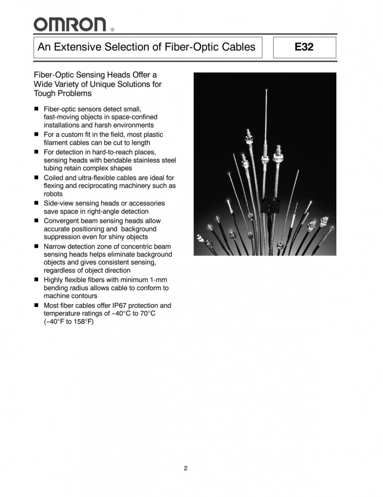Fiber-optic cable catalog page 1