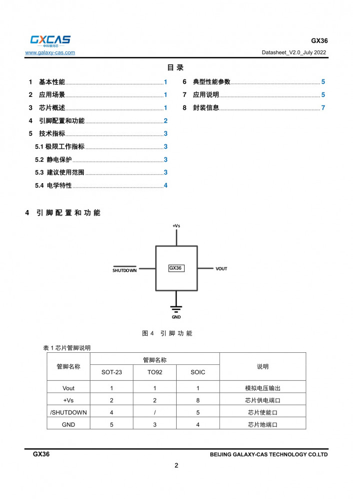 GX36Z technical document page 2