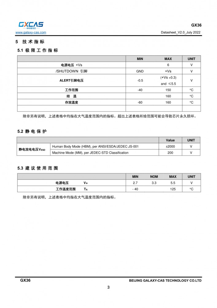 GX36Z technical document page 3