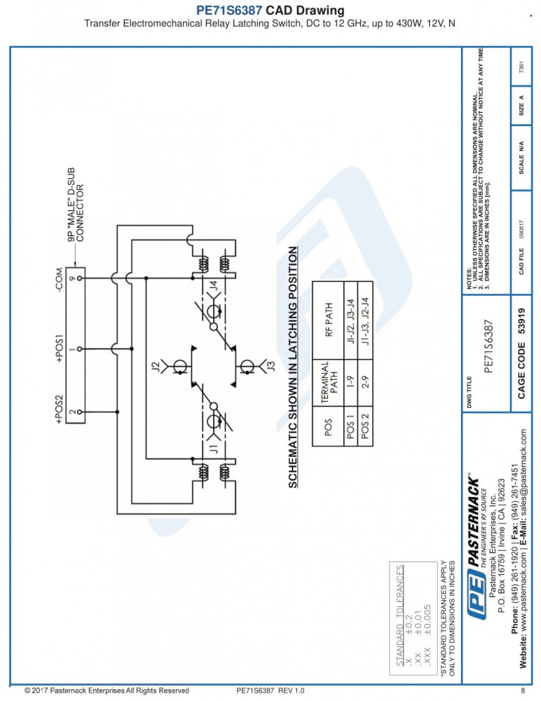 PE71S6387 technical document page 8