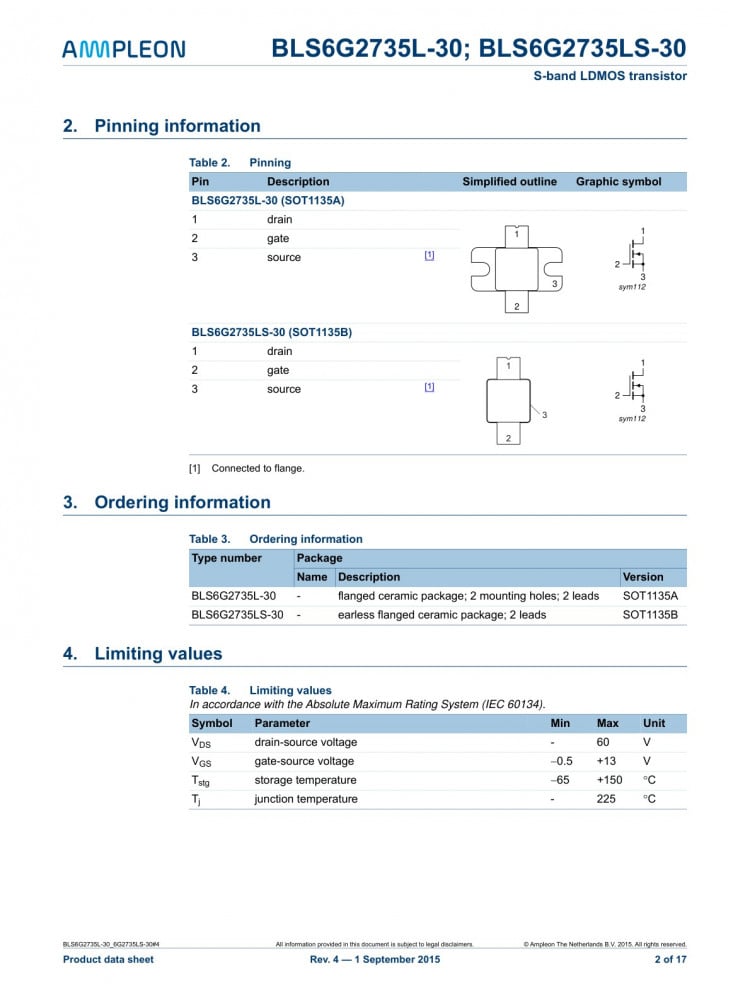 BLS6G2735L-30 datasheet page 2
