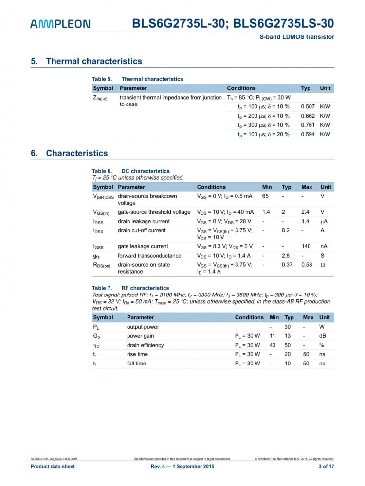 BLS6G2735L-30 datasheet page 3