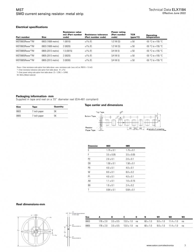 EATON MST datasheet page 3