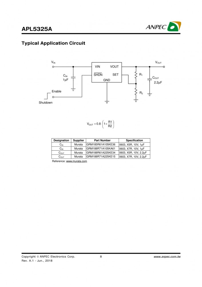APL5325A datasheet page 8