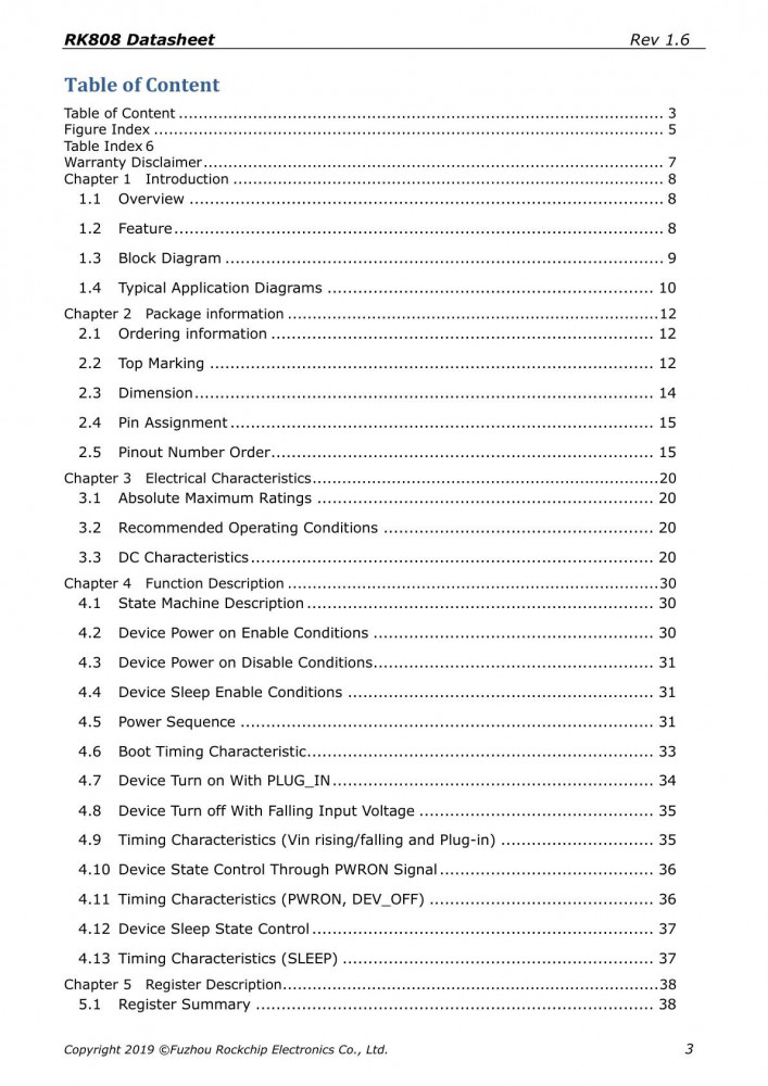 RK808 datasheet page 3