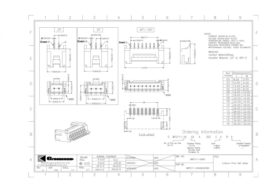 GREENCONN GWFD111-0301A002C2BD-9B technical document