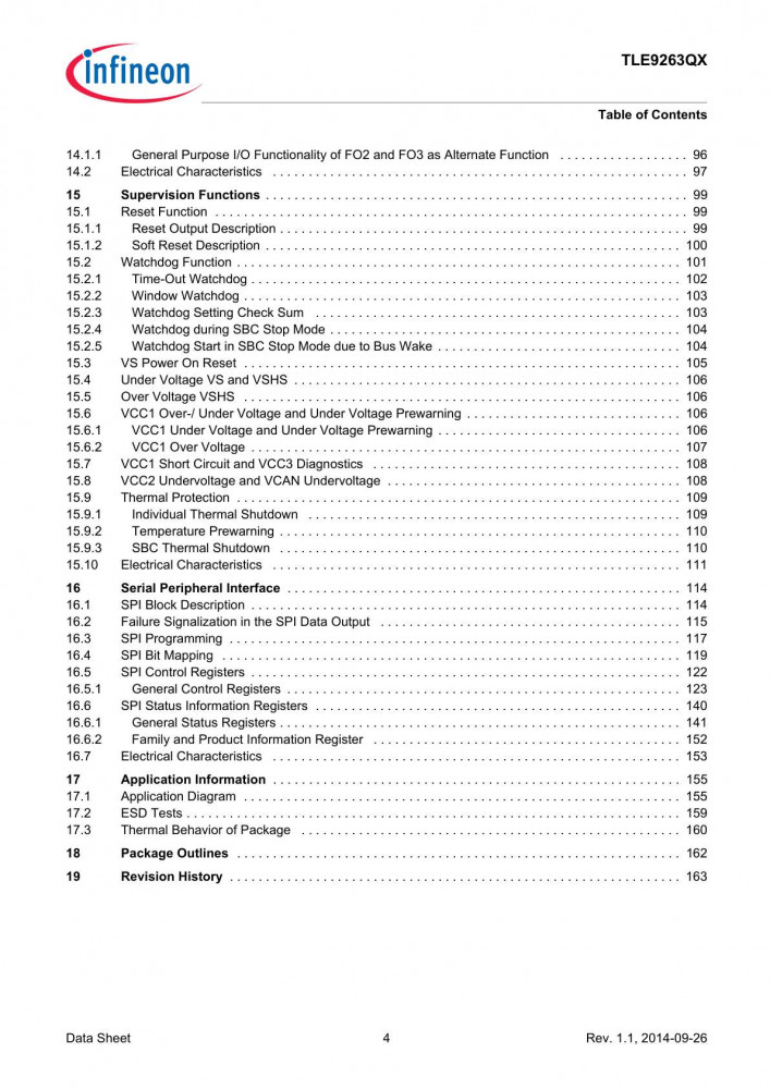 TLE9263QX datasheet page 4