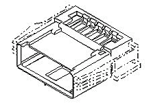 Self-Contained Power Connector for Solid Nonmetallic Sheathed Cable, 14-12 AWG,