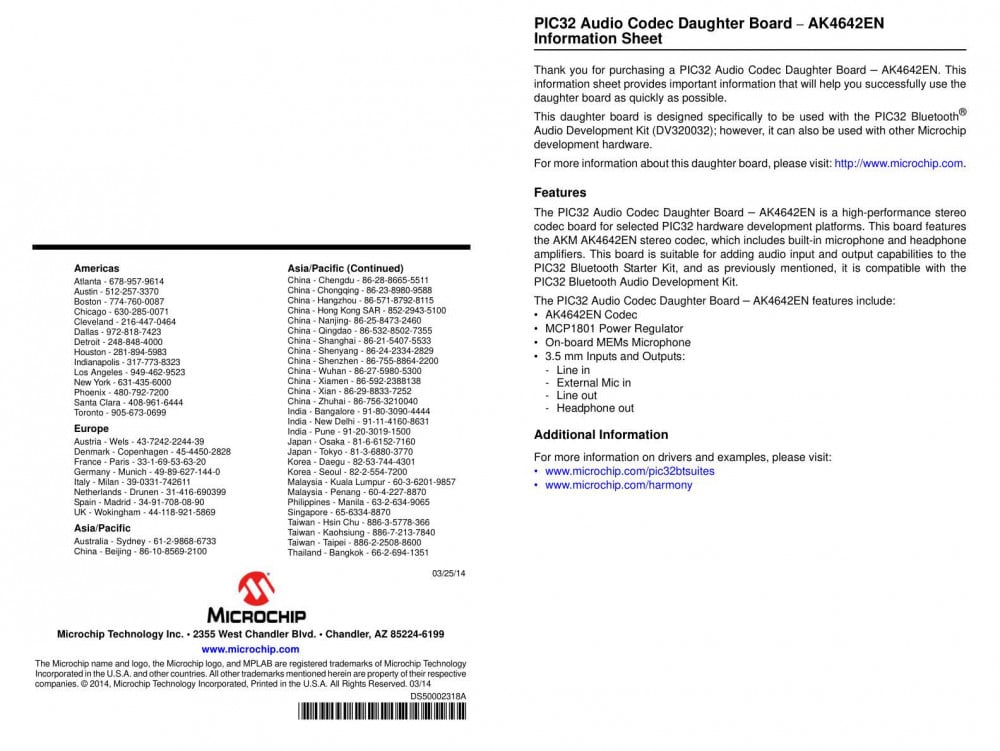 AC320100 information sheet page 1
