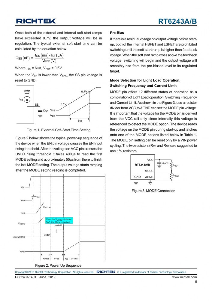 RT6243A/B datasheet preview page 5
