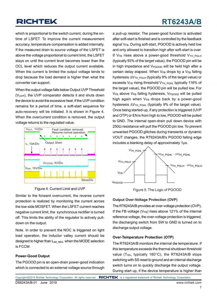 RT6243A/B datasheet preview page 7