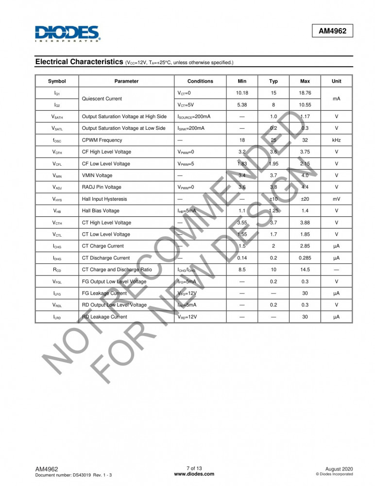 AM4962 datasheet page 7