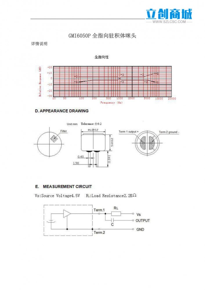 GMI6050P-36db datasheet page 1