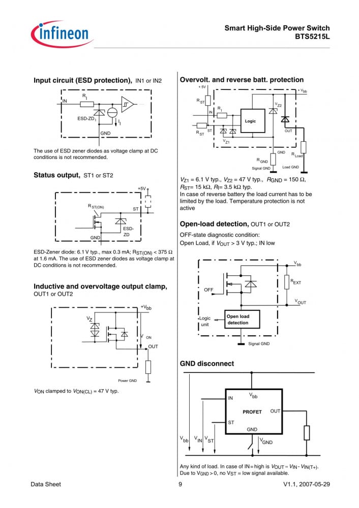 BTS5215L datasheet page 9