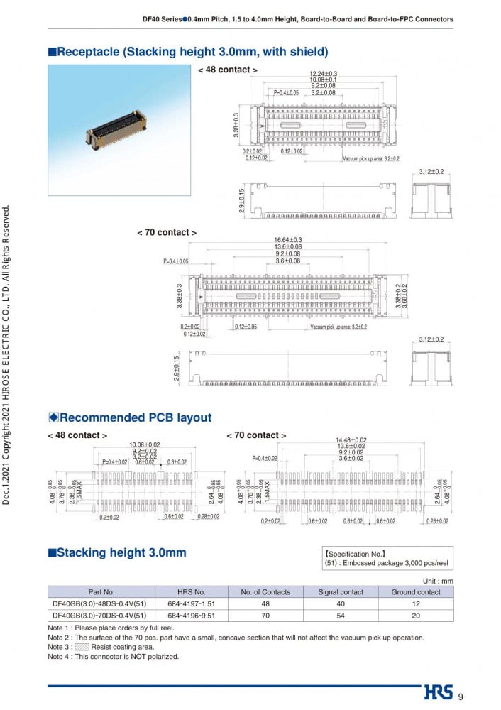 HRS DF40 datasheet page 9