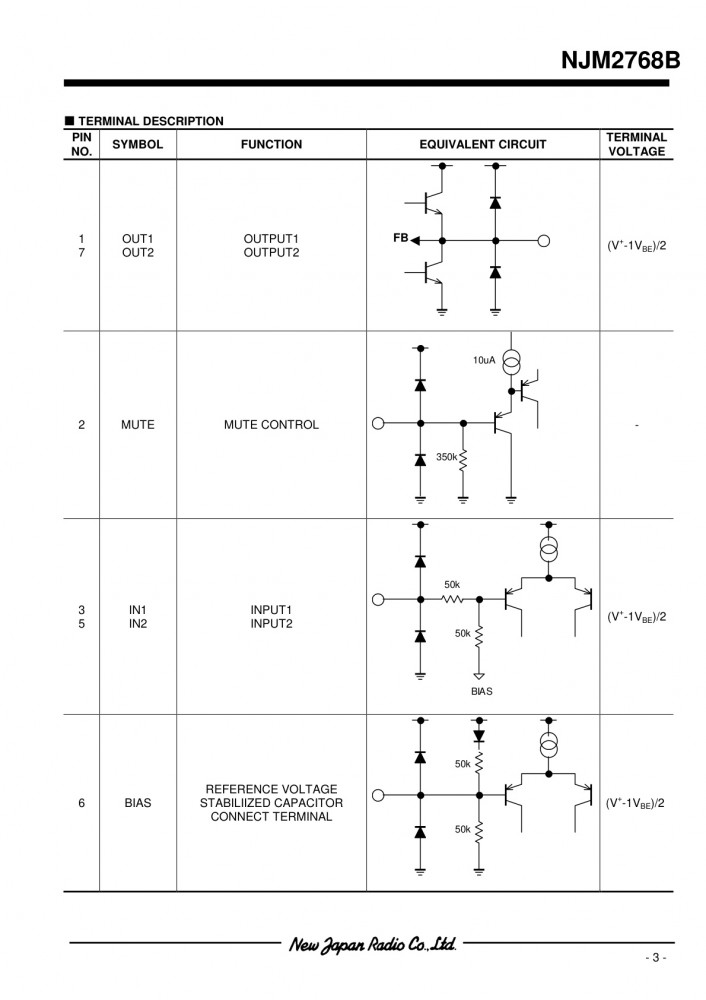 NJM2768BM-TE1 datasheet page 3