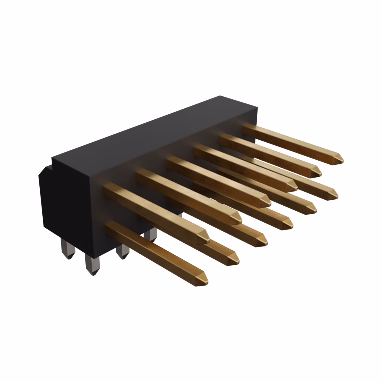2.00mm Pitch Milli-Grid Header, Right-Angle, Through Hole, 12 Circuits, 0.38µm Gold (Au) Plating, Mating Pin Length 4.00mm, Tail Length 2.16mm, Tray, Lead-Free for sale