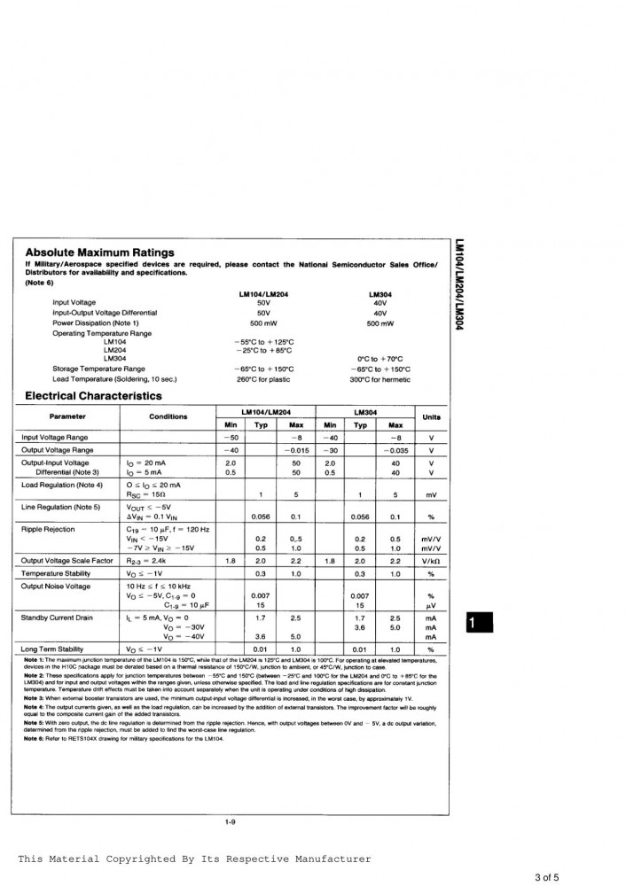 LM104H/B datasheet page 5