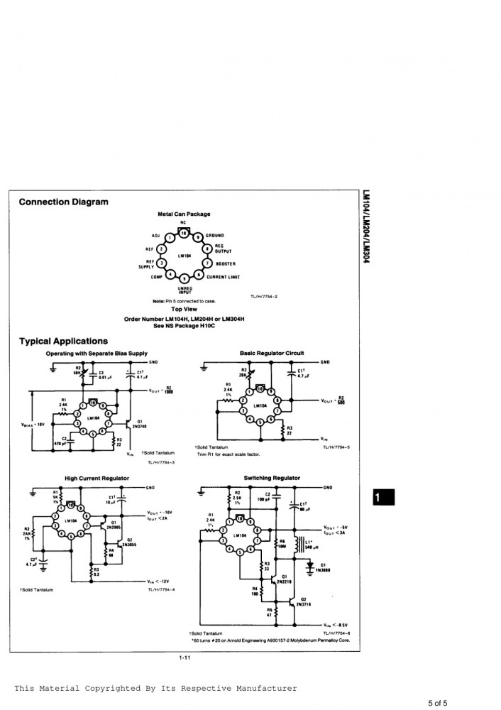 LM104H/B datasheet page 7