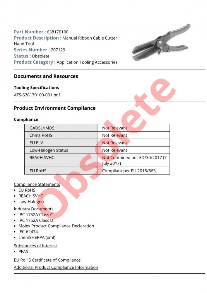 638170100 tooling specification, page 1