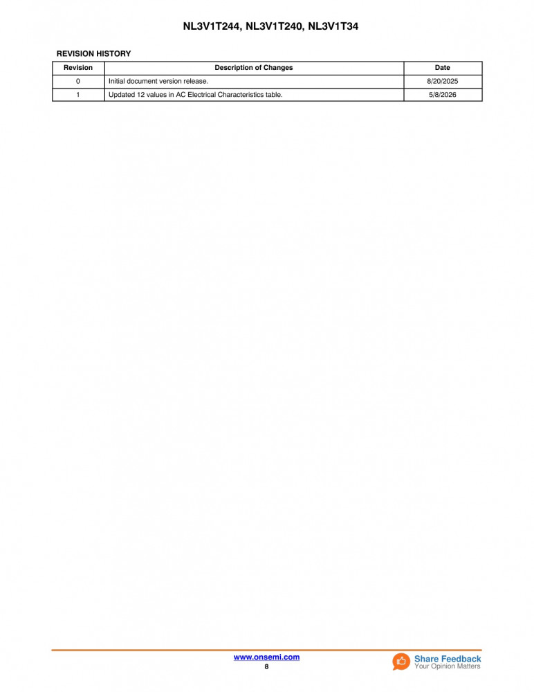 NL3V1T244 datasheet page 8