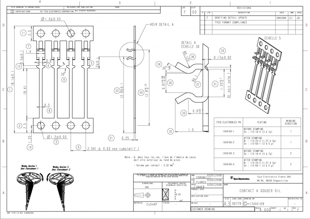 Technical drawing preview for TE Connectivity 1544169-4