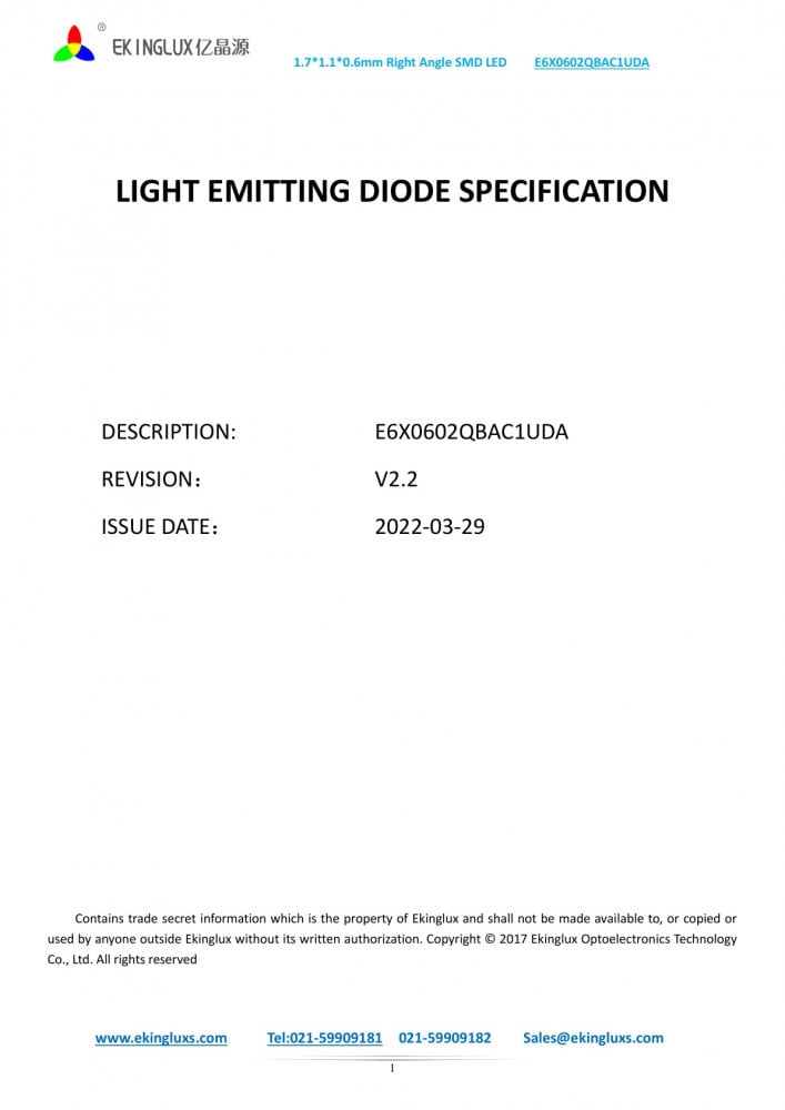 E6X0602QBAC1UDA datasheet page 1