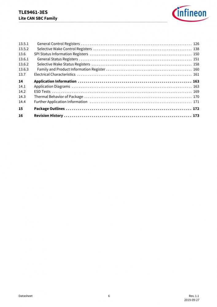 TLE9461-3ES datasheet page 6