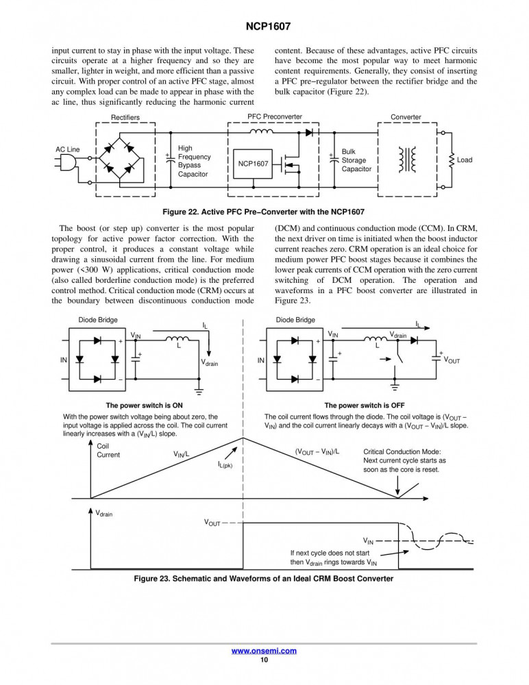 NCP1607 technical document, page 10