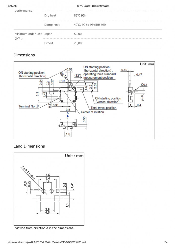 SPVS310100 technical document page 2