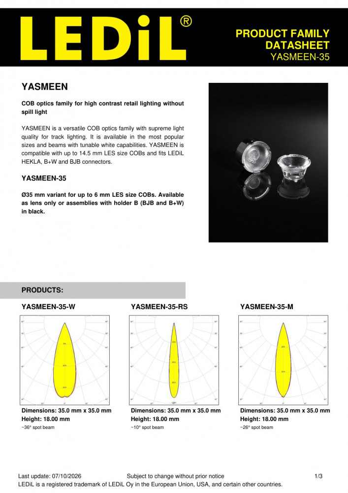 YASMEEN-35-W technical document page 1
